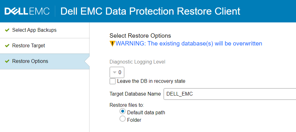 NetWorker: How to perform VMware Application Consistent SQL Alternate Restore | Dell US