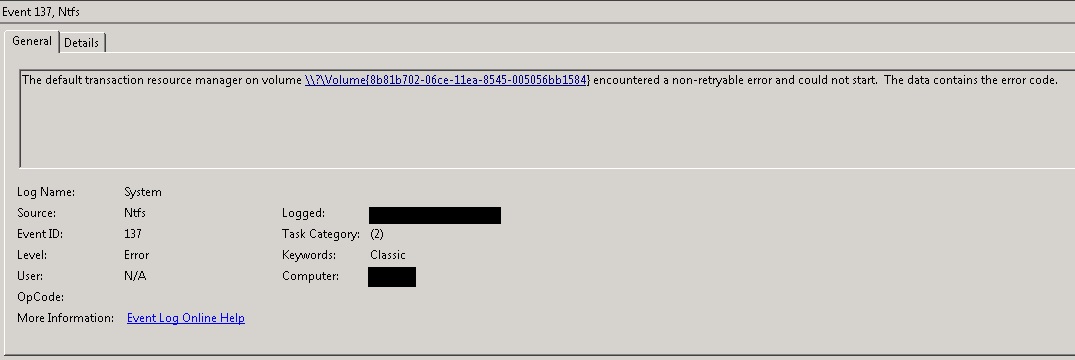 Nvp Vproxy Backups Successful But Causing Windows Operating System Ntfs Warnings And Errors 57 