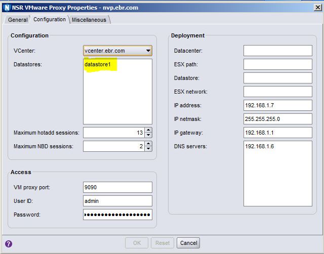 Nvp Vproxy Unable To Assign Vproxy For Fl Recovery Nsr Vmware Proxy Is Not Available For 