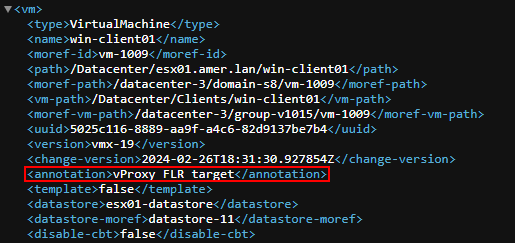 NVP vProxy: VM does not appear as a target in the FLR Web Client | Dell Bangladesh