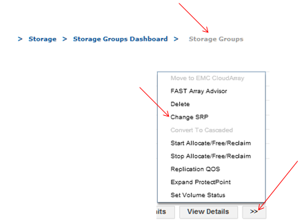 Unisphere for VMAX: Unable to change SRP in the Modify Storage Group view. | Dell Lebanon