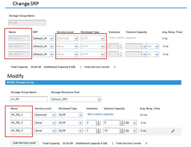 Unisphere for VMAX: Unable to change SRP in the Modify Storage Group view. | Dell Lebanon