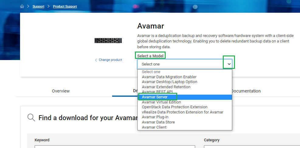 Avamar: How to find and download a product hotfix, patch, install or ...