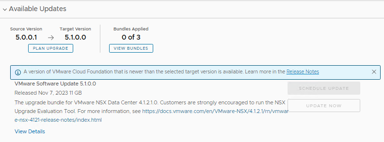 Dell VCF на базе VxRail: При модернизации с 4.x до 5.x отображается ...