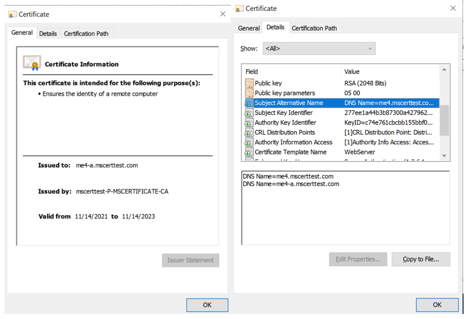 ME4: Generating Custom Security Certificates using Active Directory ...