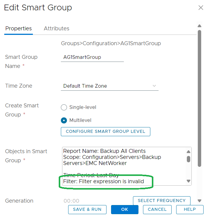 DPAdvisor : "Filtrer : L’expression de filtre n’est pas valide » lors ...