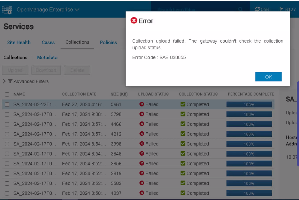Gateway de conexión segura: Se muestra una falla en la carga de ...