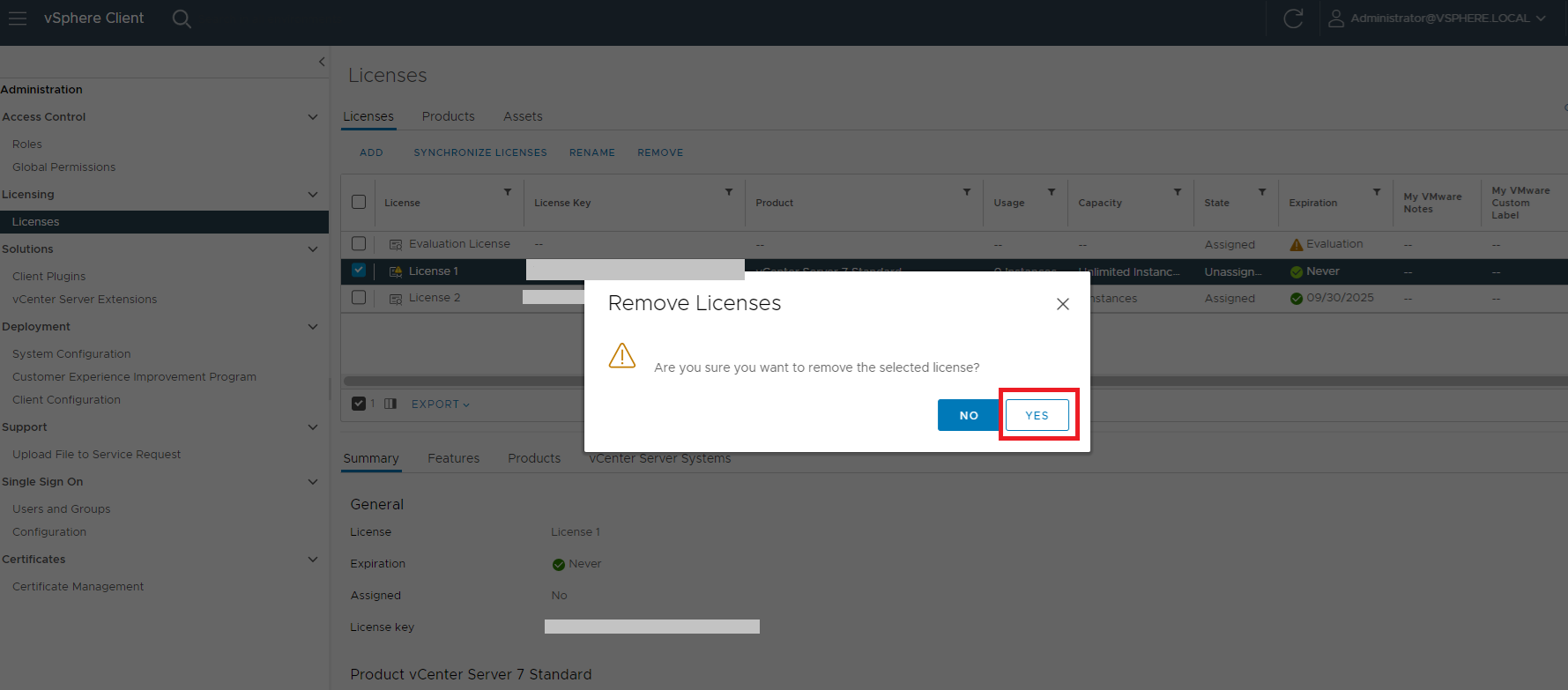 VxRail: How to assign a subscription license and remove the embedded ...