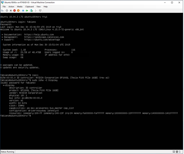 Ubuntu Server: How to Configure a GPU Using Discrete Device Assignment (DDA) on an Ubuntu ...