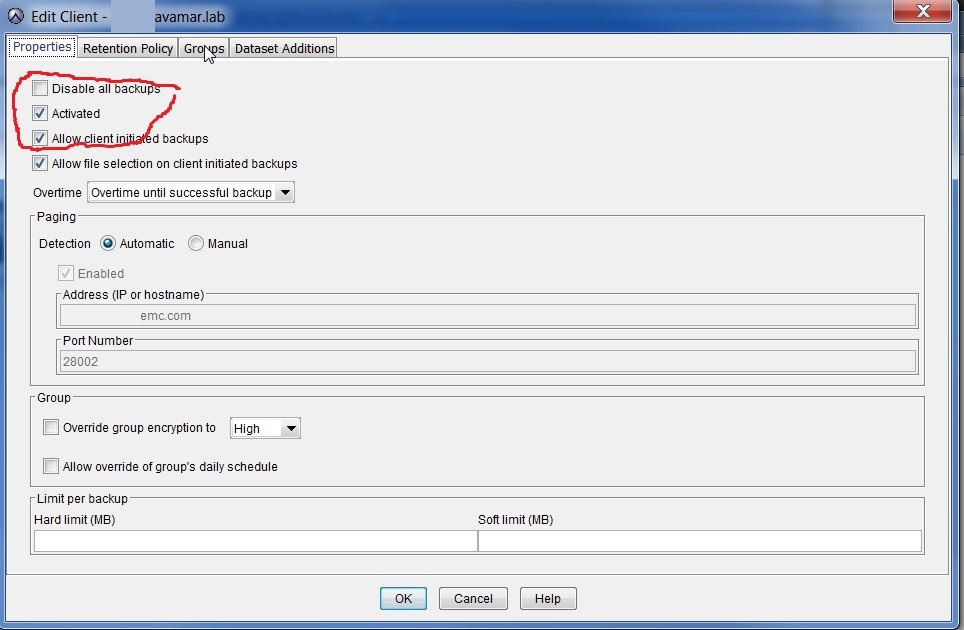 Avamar : GUI policy manager shows version old version for NDMP clients ...