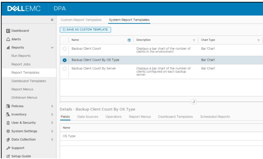 Data Protection Advisor: Resumir los clientes de NetWorker según el ...