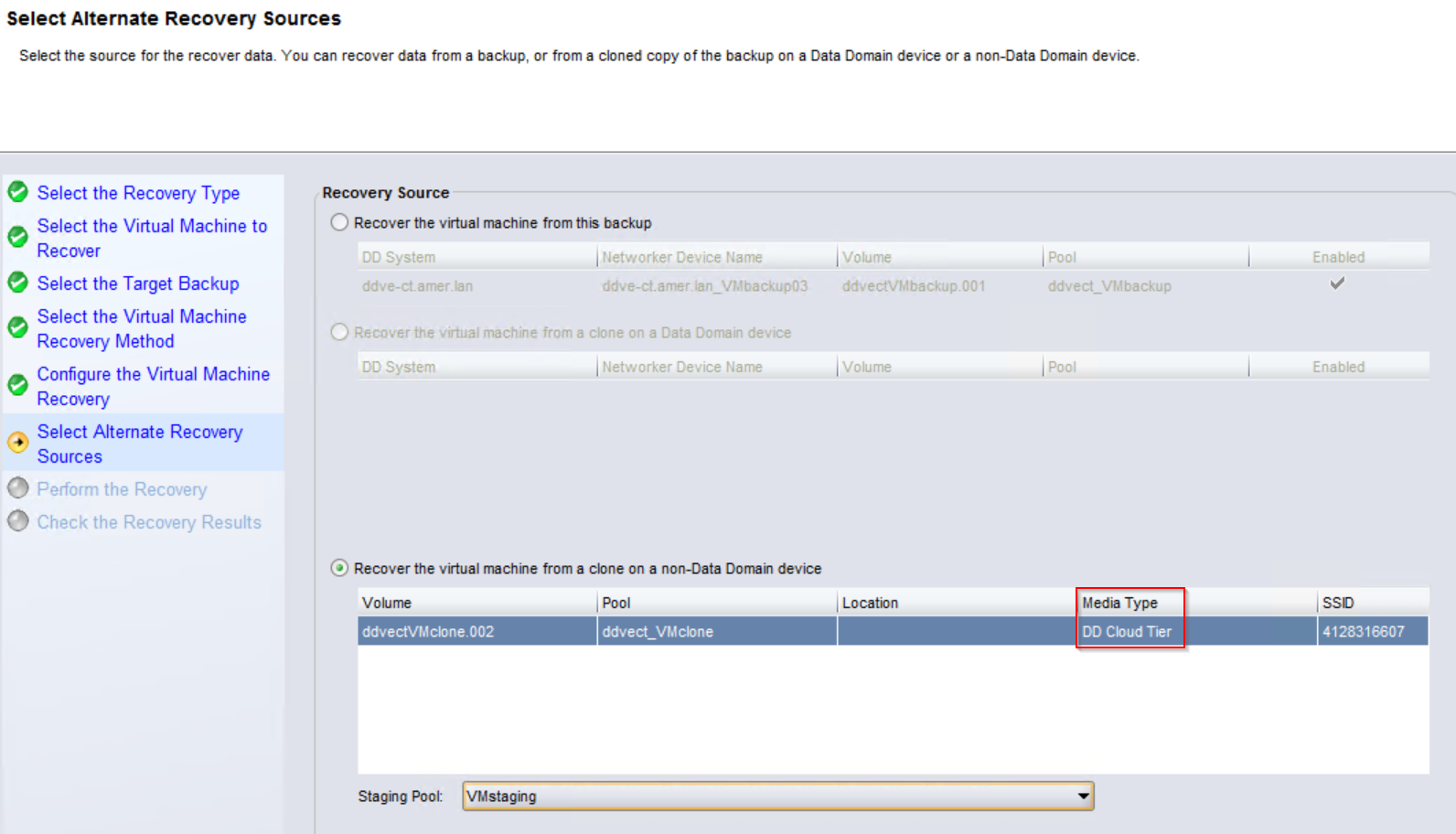 NVP vProxy: VM'nin görüntü geri yüklemesi şu mesajla başarısız oluyor ...