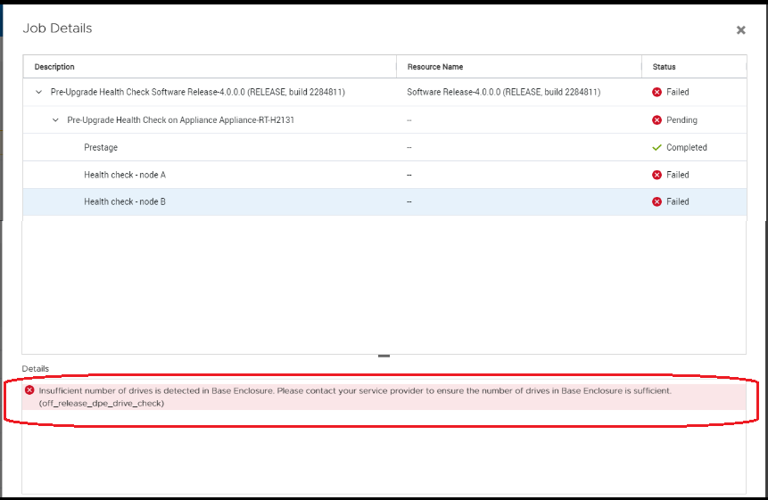 PowerStore: A Pre-Upgrade Health Check assesses if a PowerStore500T with an NVMe expansion ...