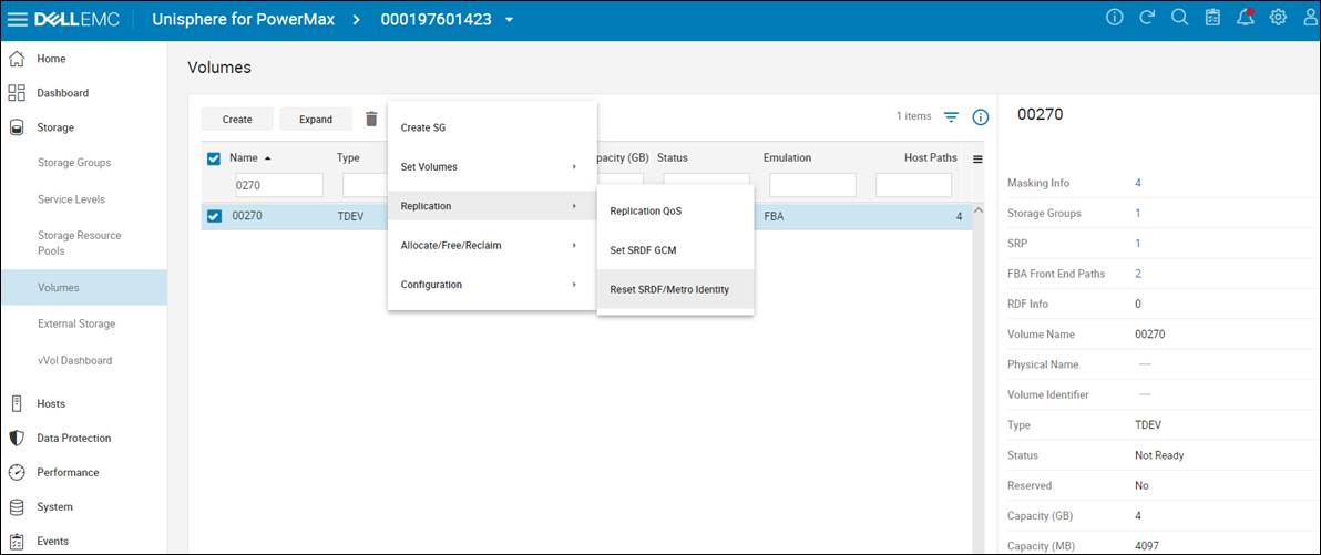 PowerStore: Discovery of PowerMax as remote system does not complete with an Internal Error ...