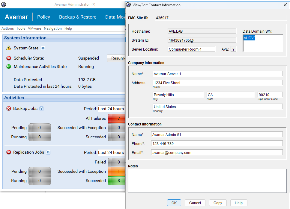 Avamar: Avamar UI에서 EMC 사이트 ID를 업데이트하는 방법 | Dell 대한민국