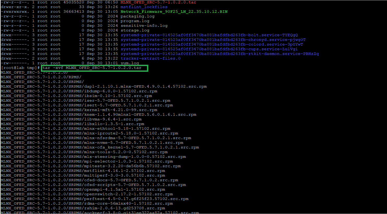 PowerEdge: Installieren des Mellanox ConnectX-Netzwerktreibers aus dem ...