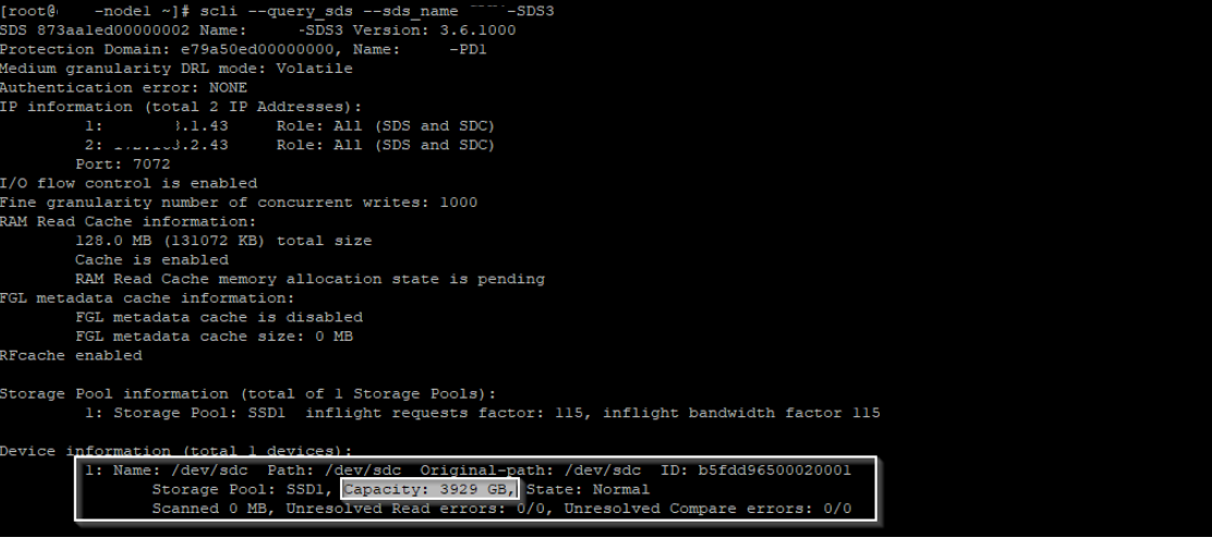 PowerFlex 3.X How to add a larger capacity drive to an existing node ...