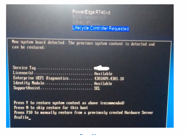 마더보드 교체 후 PowerFlex 잘못된 서버 모델 | Dell 대한민국