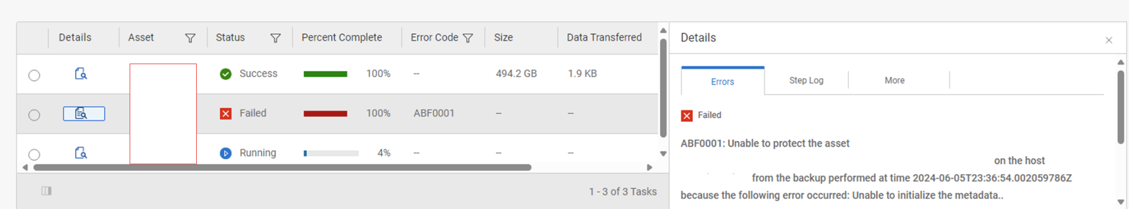Powerprotect Data Manager Abf0001 Unable To Initialize The Metadata 2375