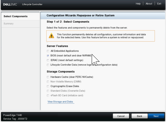 PowerEdge: Lifecycle Controller Yeniden Kullanım İşlemi kullanılarak ...