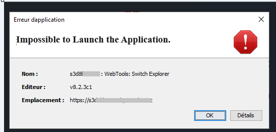 Brocade B-serien: Det går inte att starta Webtools för switchen när ett ...