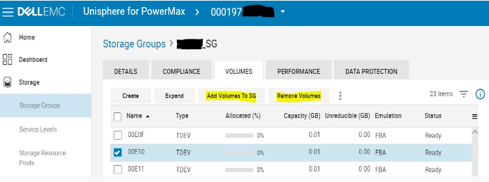 Unisphere for PowerMax, Solutions Enabler: How to View and Modify PowerMax or VMAX Host LUN ID ...