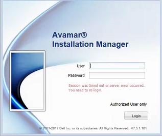Avamar: Deployment KB: Invalid Package Application Parameter while logging into Avamar ...