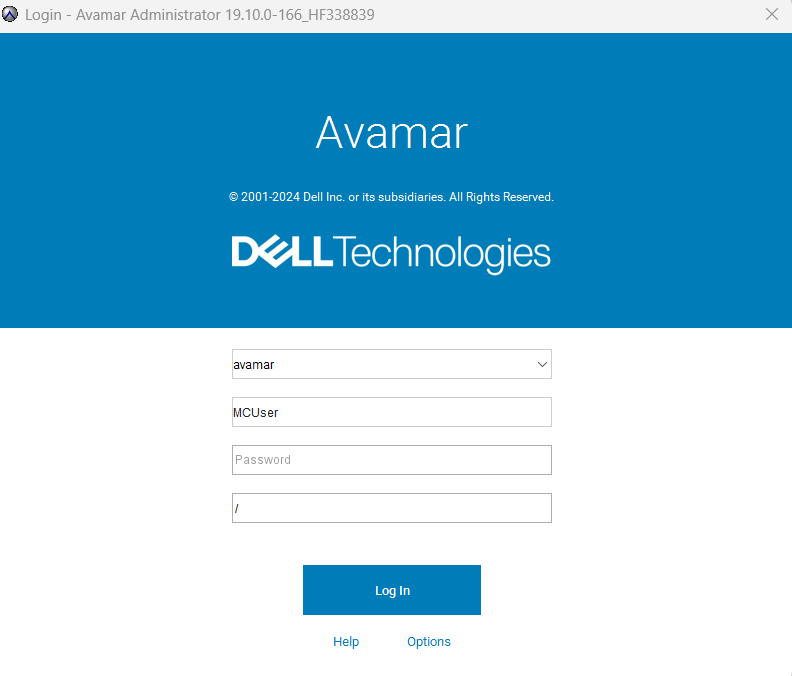 Avamar: Avamar Administrator Management Console 그래픽 사용자 인터페이스 사용 중단 ...