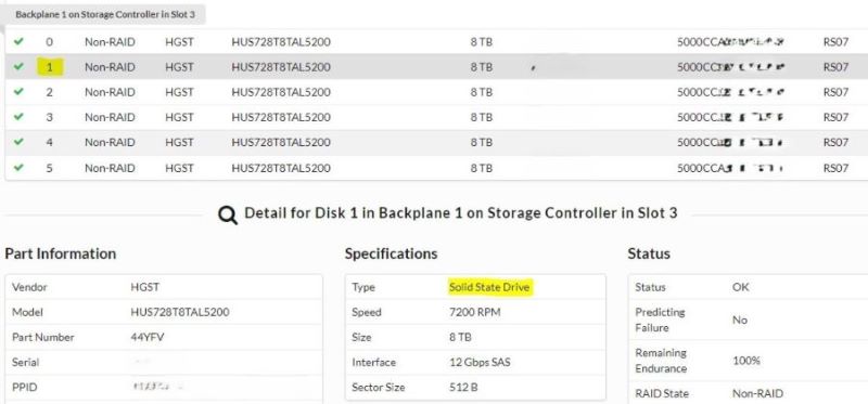 iDRAC: iDRAC9 may display a hard drive as an SSD after warm or cold ...