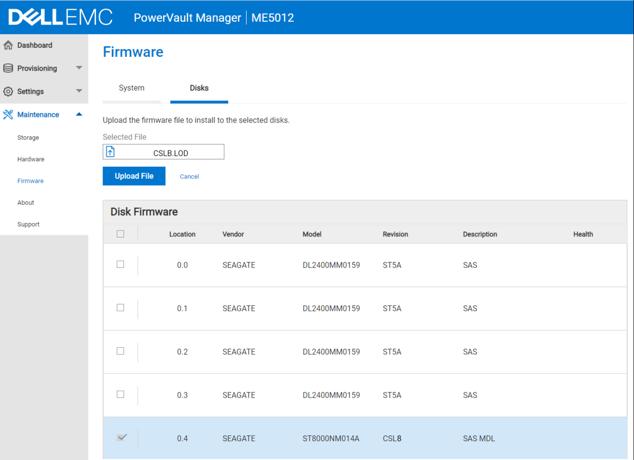 ME5: Information Alert - Disk updates are available | Dell US