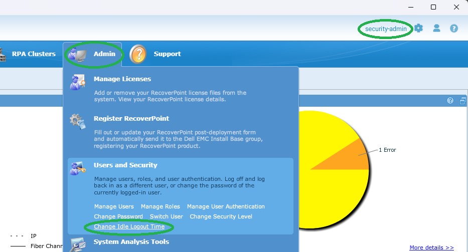 RecoverPoint Kullanıcı Arayüzü: Otomatik Oturum Kapatma Ayarları Nasıl ...