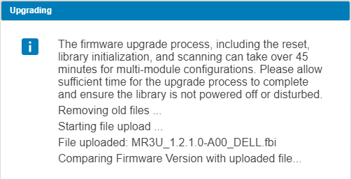 PowerVault: How to update the Library firmware via the ML3 Webinterface ...