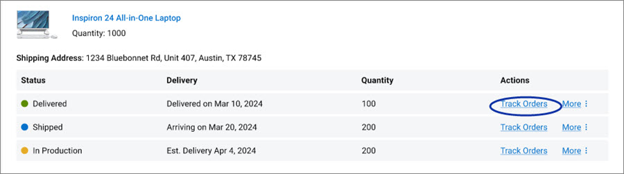 Dell Premier - Order History | Dell European Distribution Business