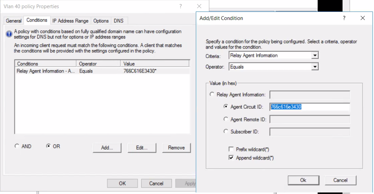 PowerEdge: How to Configure Windows DHCP Server to Process DHCP Relay Agent Option 82 Circuit ID ...