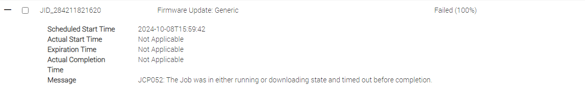 iDRAC9: The firmware update job is not starting | Dell US