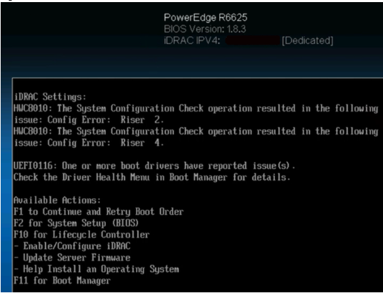 PowerEdge: The R6625 may show Riser 2 error with iDRAC 7.10.50.00 version | Dell Australia