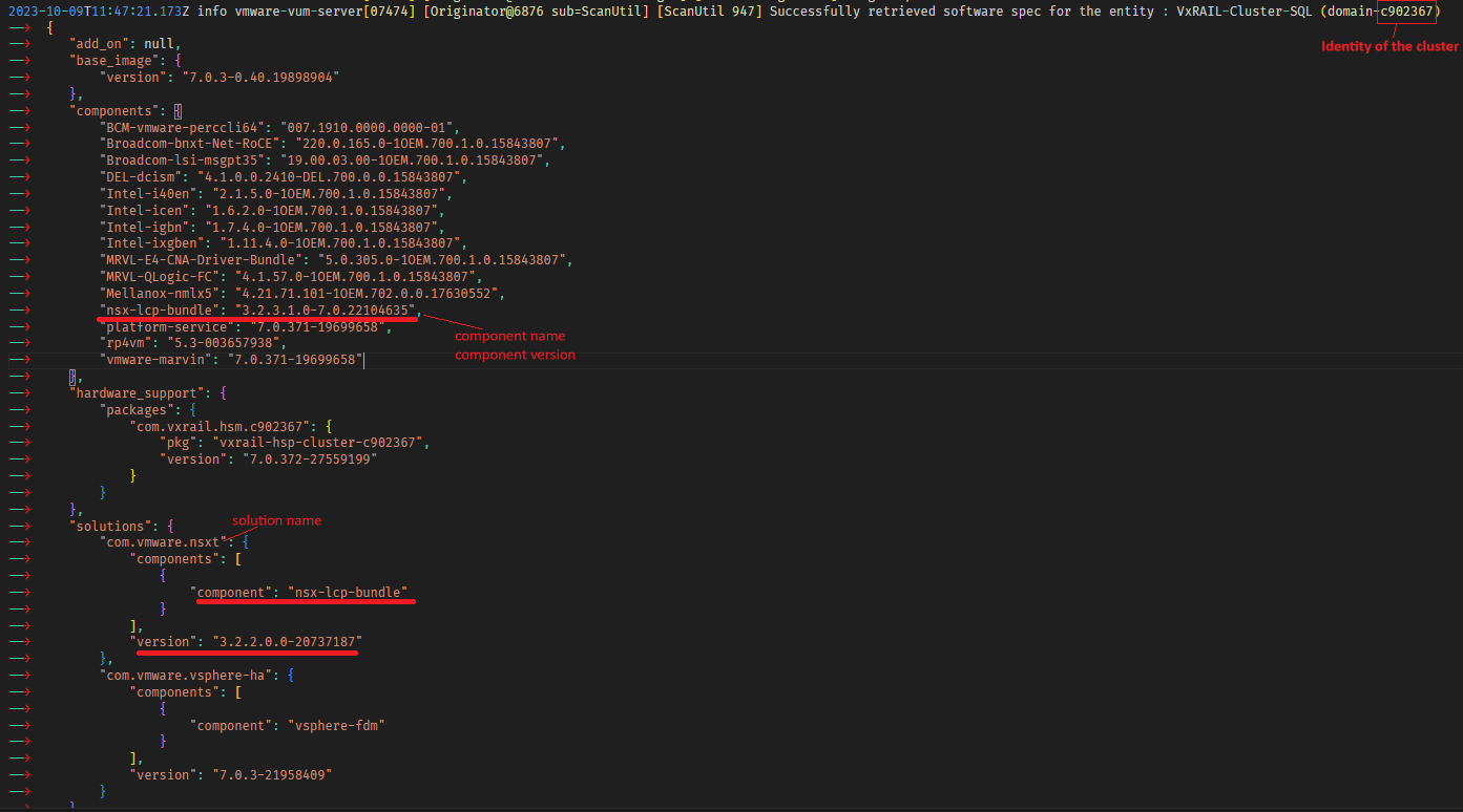 VxRail: Failed to set customized depots due to vLCM add component for solution components | Dell ...