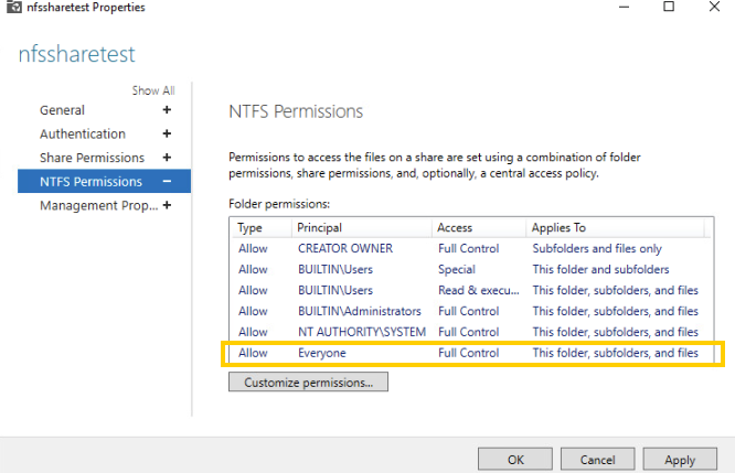 OpenManage Enterprise: Setting up a Windows NFS Share for Offline ...