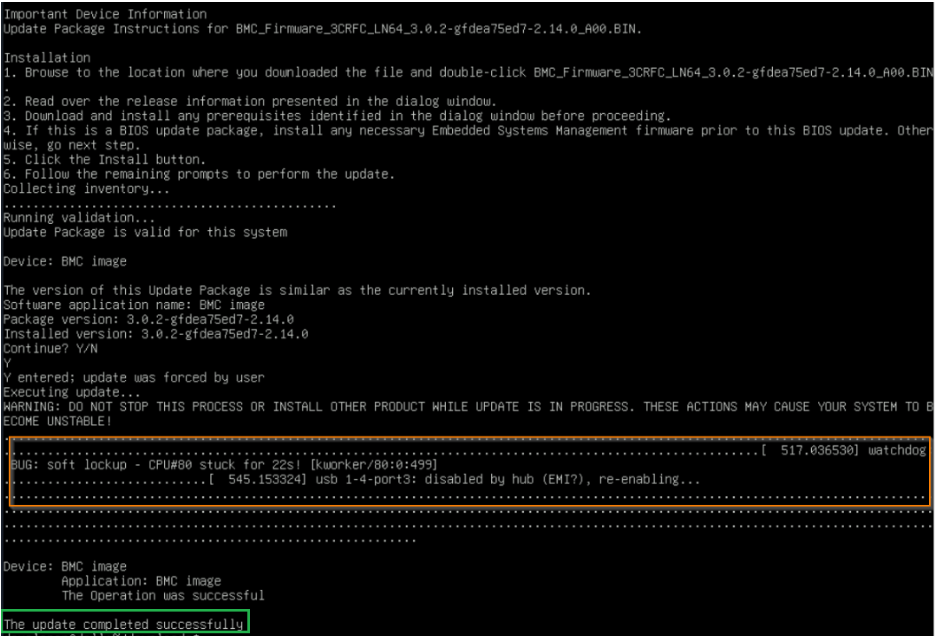 PowerEdge: 17G Servers - Watchdog Bug Soft Lockup with OSM update | Dell India