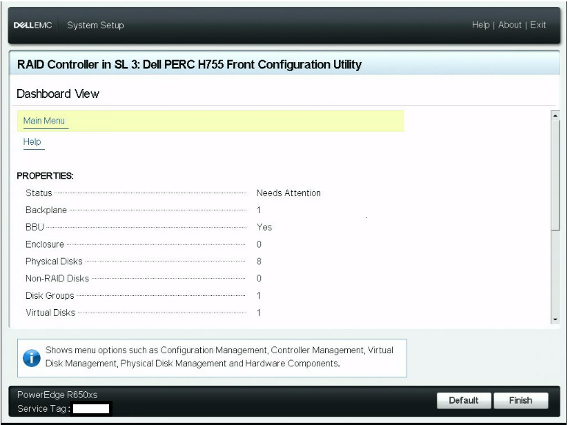PERC: H755 - PERC11 - controllers may report a status of "Needs ...