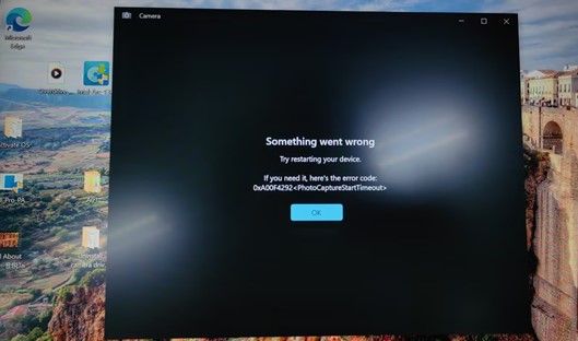 The System Shows Something Went Wrong Error When Clicking the Photo ...