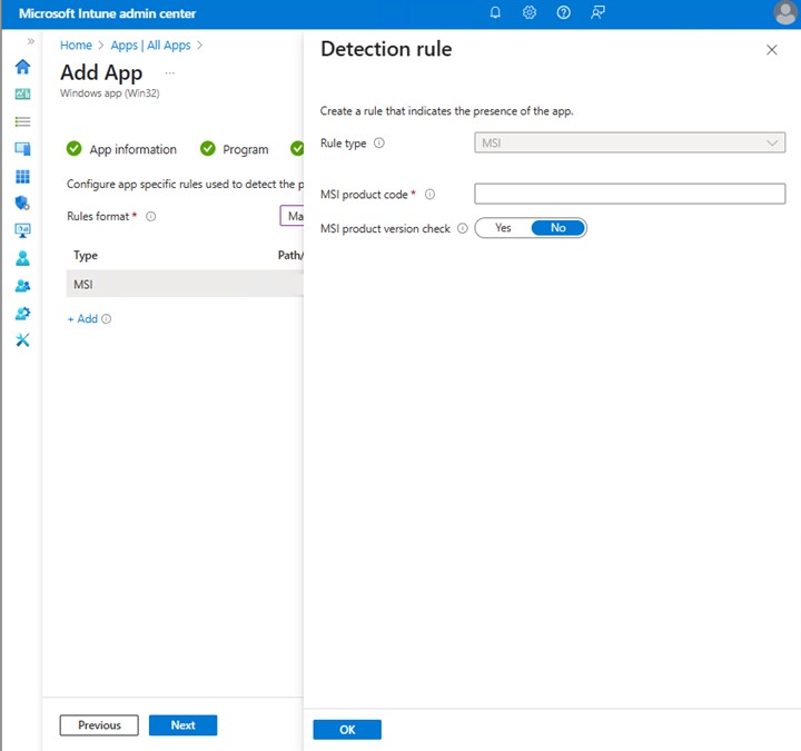 Verpacken und Hochladen von ASP.NET Core Runtime 8.0 x64 für die Verwendung in Microsoft Intune ...