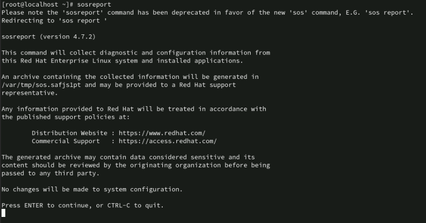 PowerEdge: 如何在RedHat Enterprise Linux (RHEL)中生成SOS报告 | Dell 中国