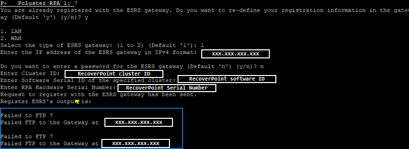 RecoverPoint – Secure Connect Gateway konnte nicht konfiguriert werden ...