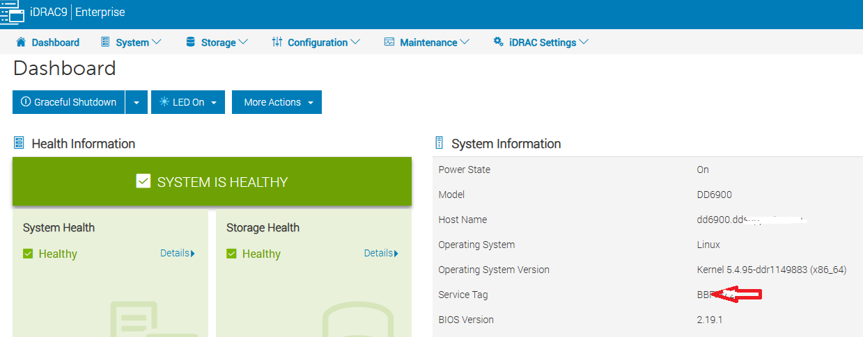 「Data Domain：サービス タグとシリアル番号を見つける方法 | Dell 日本