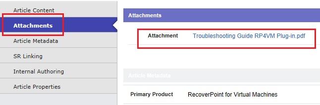 RecoverPoint: Troubleshooting Guide on Plug-in Issues for RecoverPoint ...