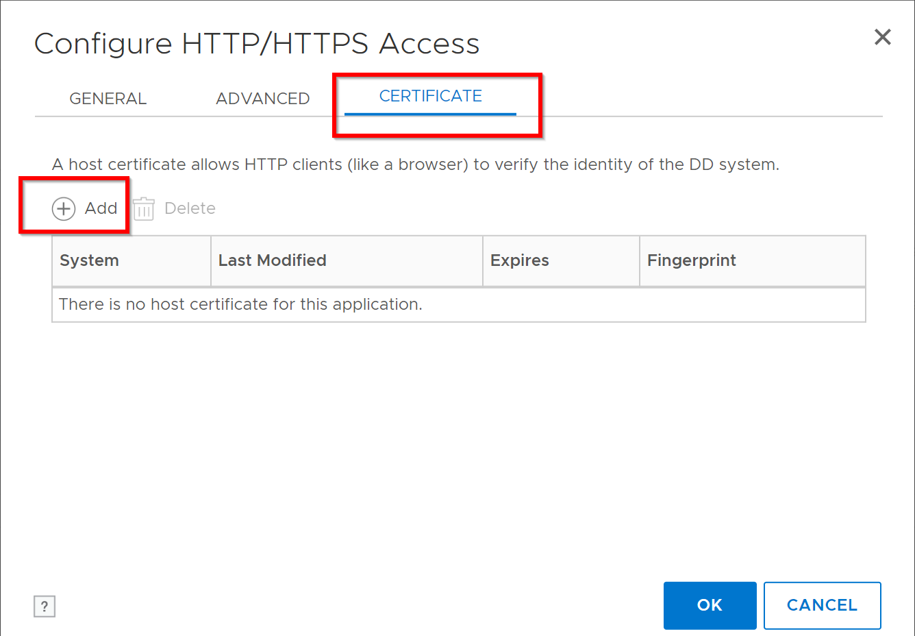 Data Domain Health Check - Managing host certificates for HTTP and ...