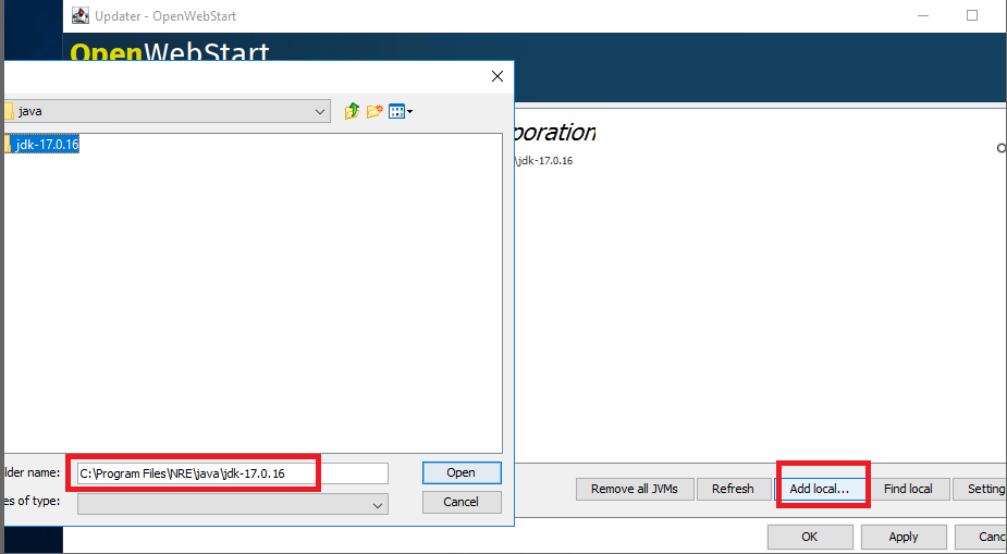 NetWorker : OpenWebStart n’utilise pas la dernière version du JDK après ...