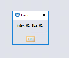 NetWorker: Error "Index: 62, Size: 62" on the NMC Monitoring and ...