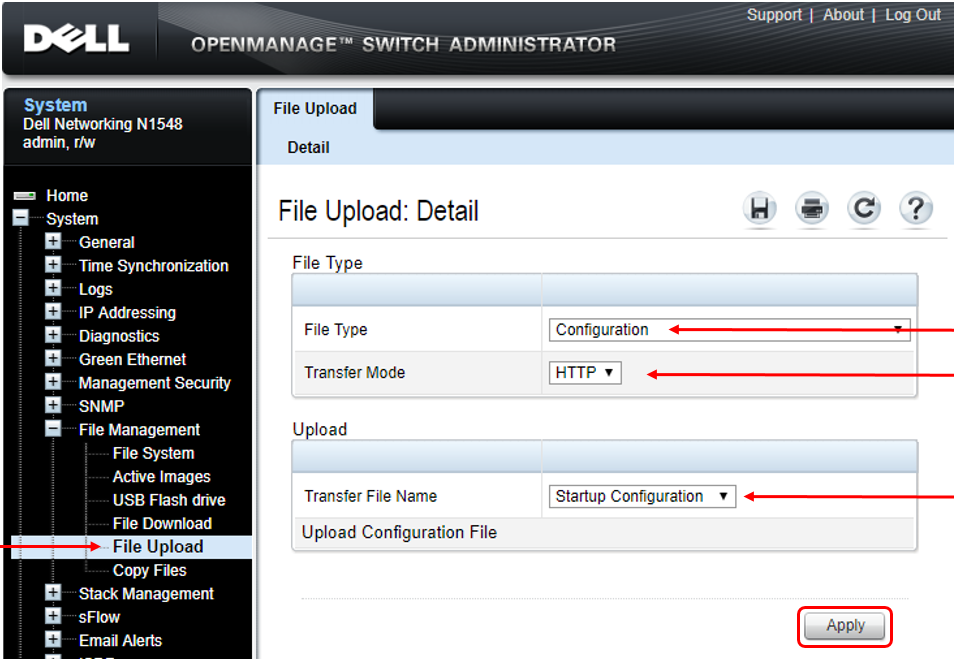 How to save and back up your configuration on Dell EMC N series ...